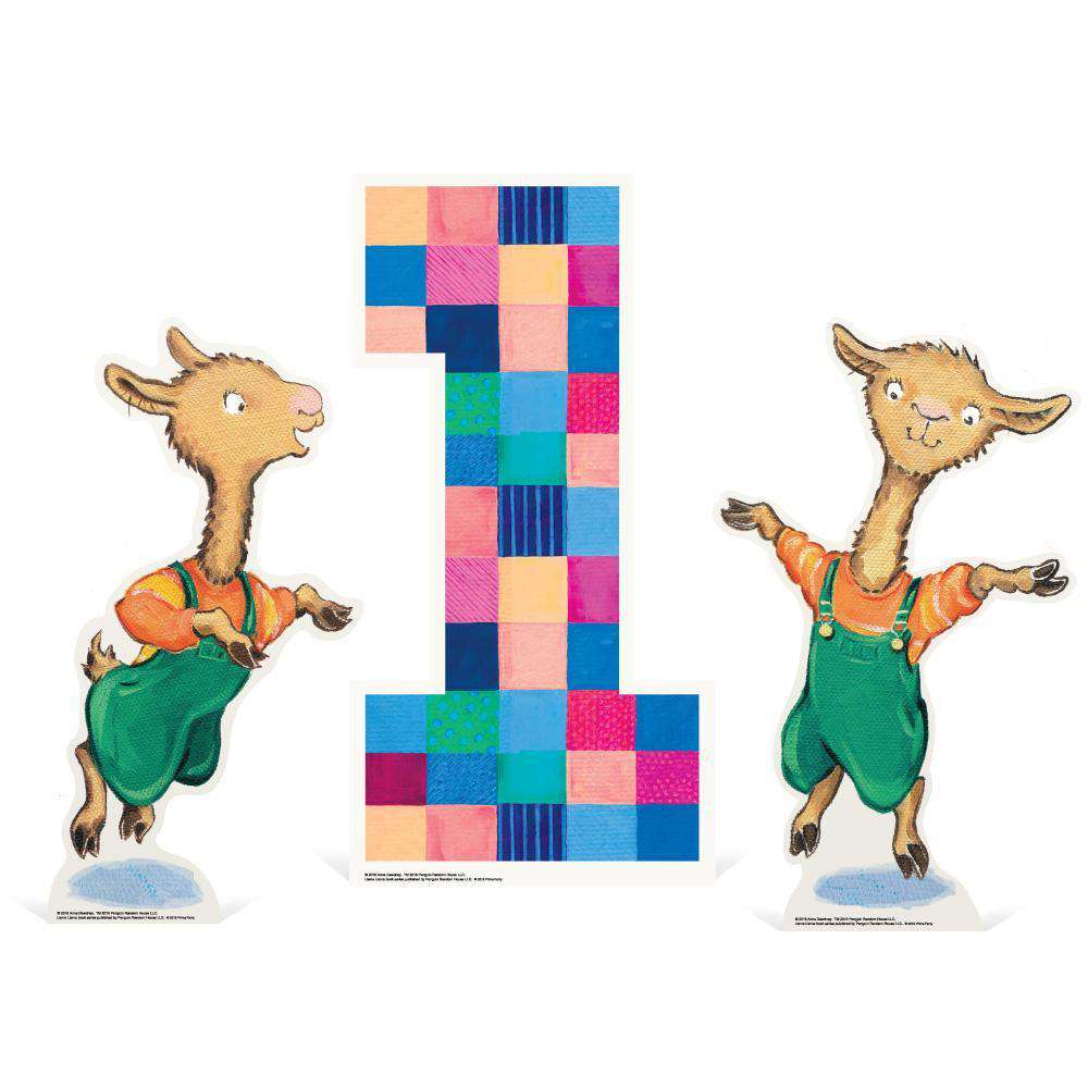 Llama Llama Tabletop Number Standee (3-Piece Set) | Prime Party