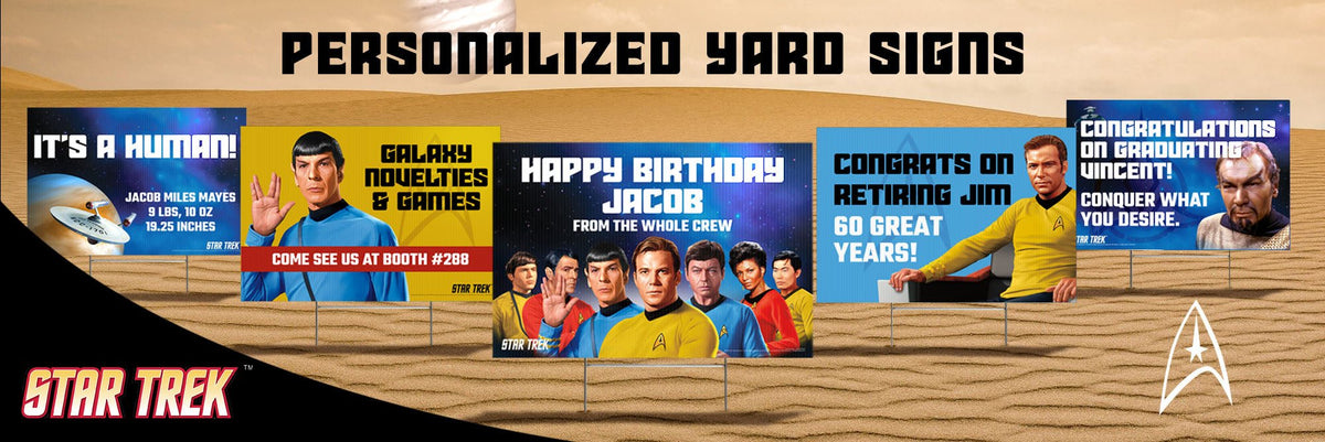 Star Trek Personalized Yard Signs | Yard Signs | Prime Party