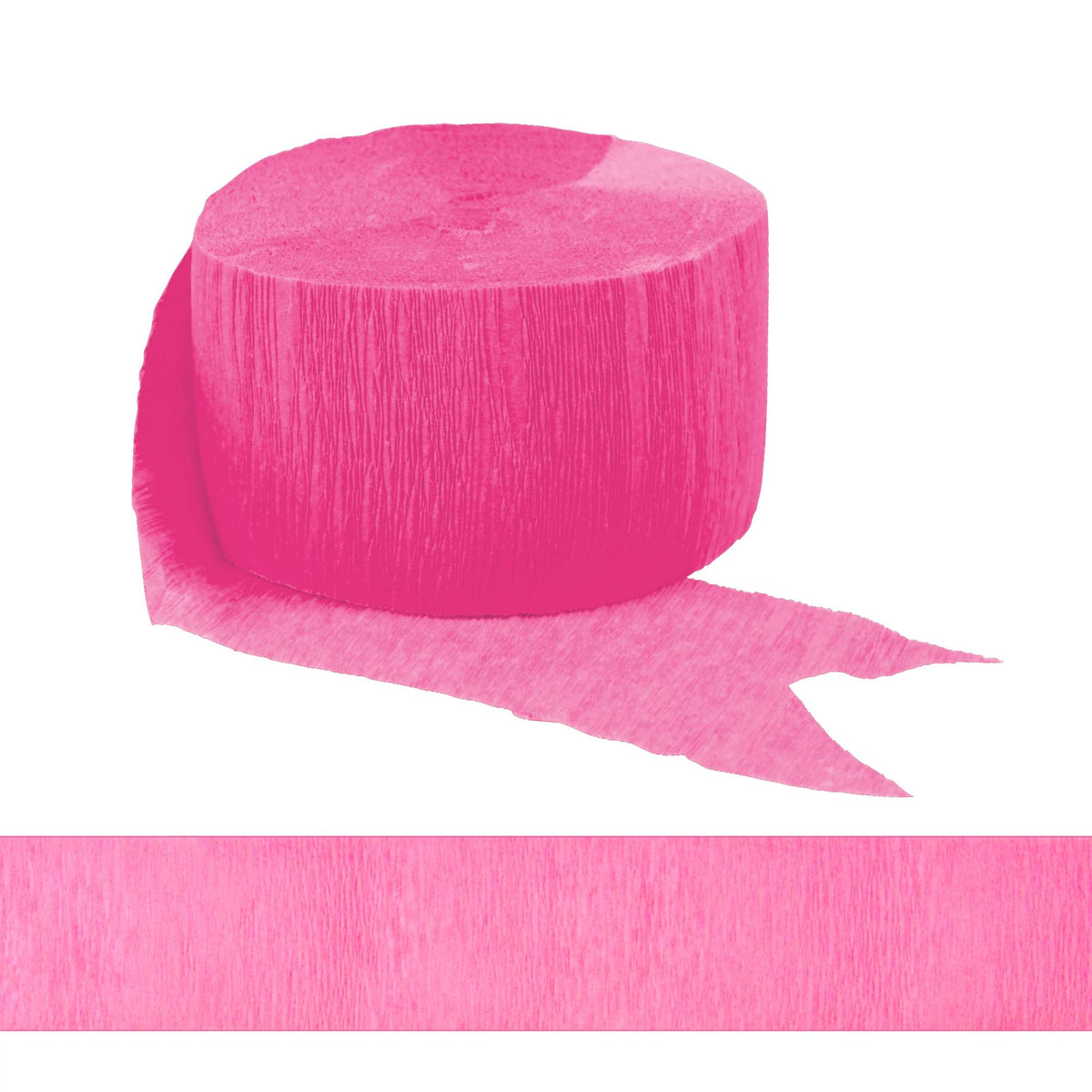 Streamers Bright Pink Crepe Paper Streames 81 ft – Prime Party