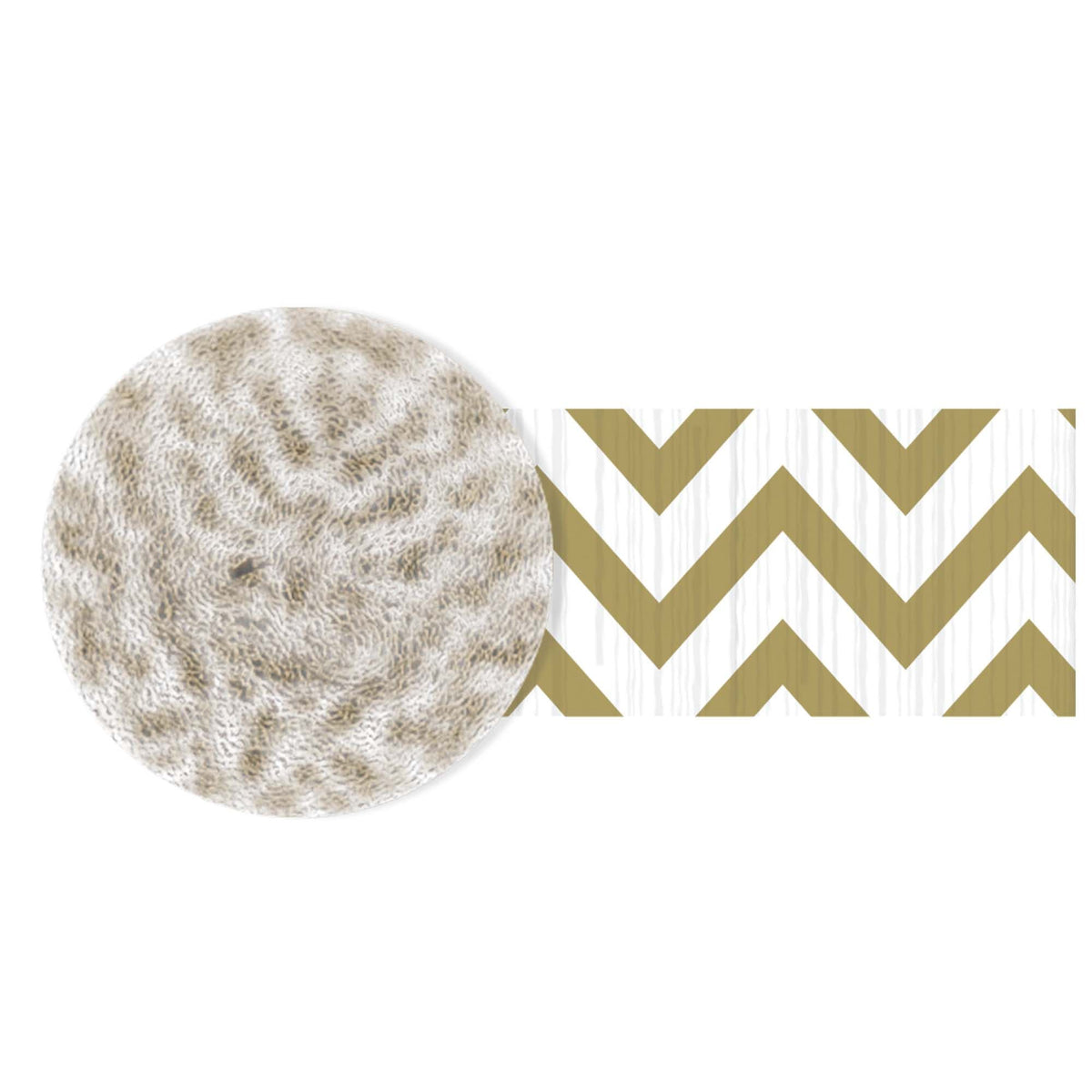 Gold Chevron Crepe Paper Streamer 81' | Party Supplies – Prime Party