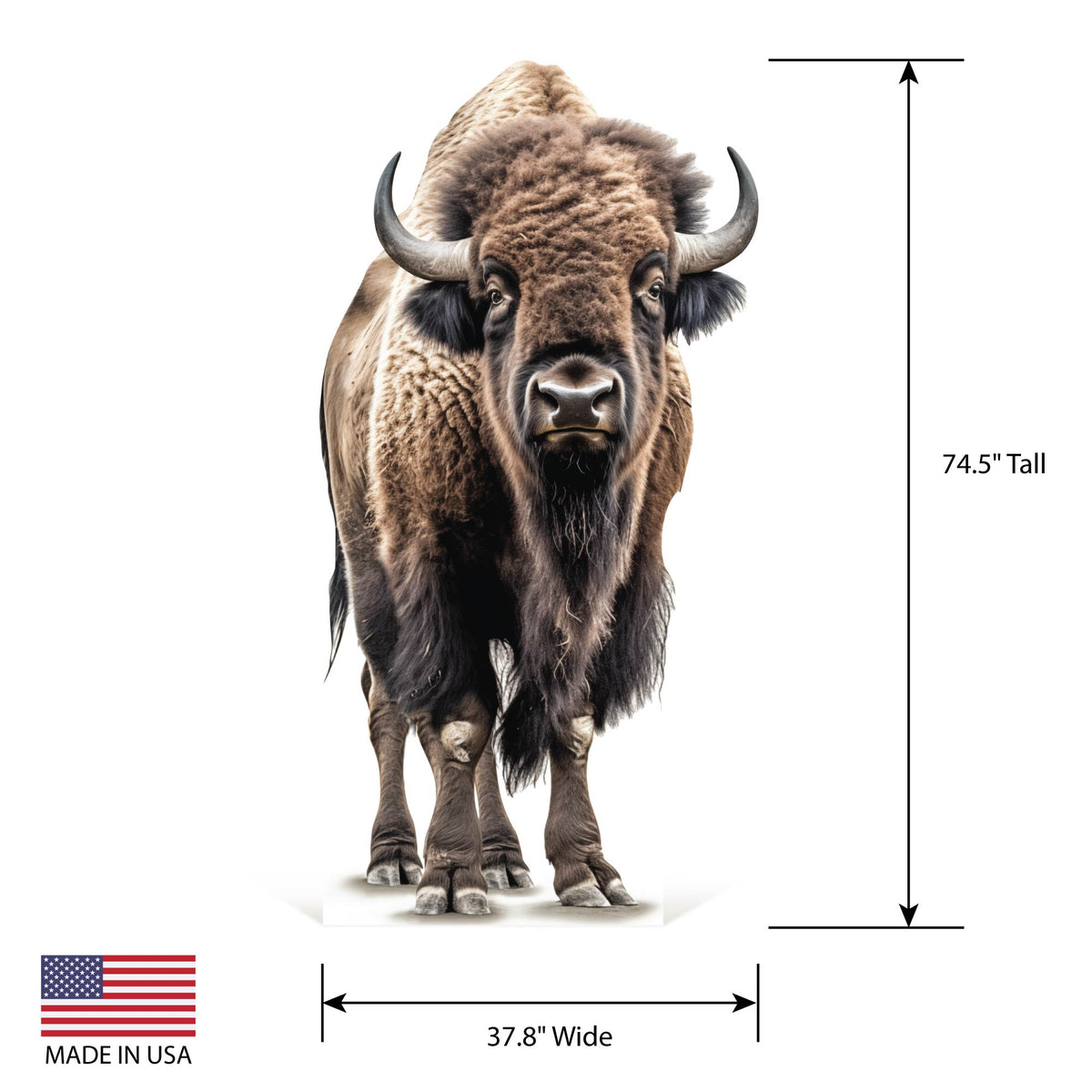 Bison Cardboard Cutout – Prime Party