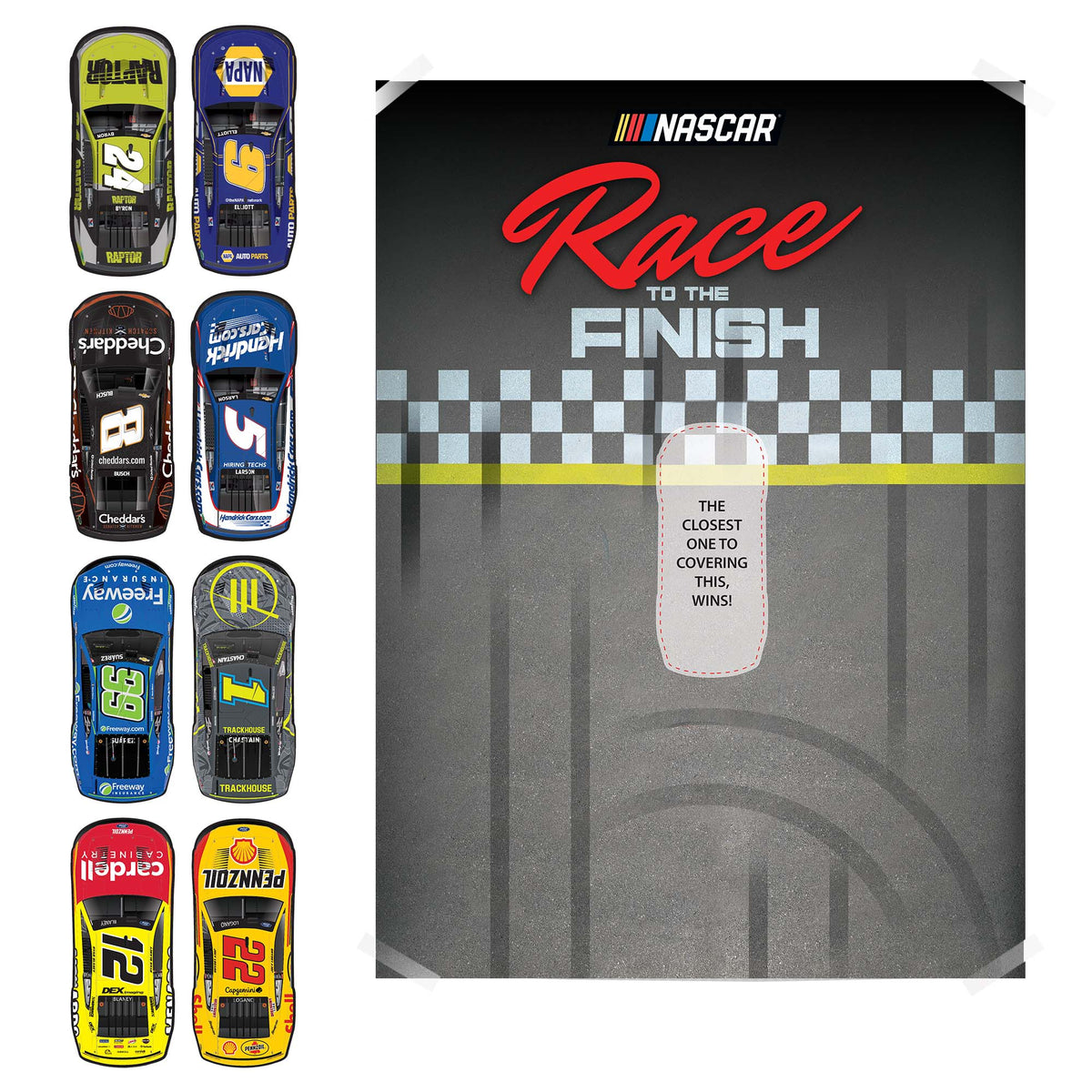 NASCAR Pin-the-Tail Game – Prime Party