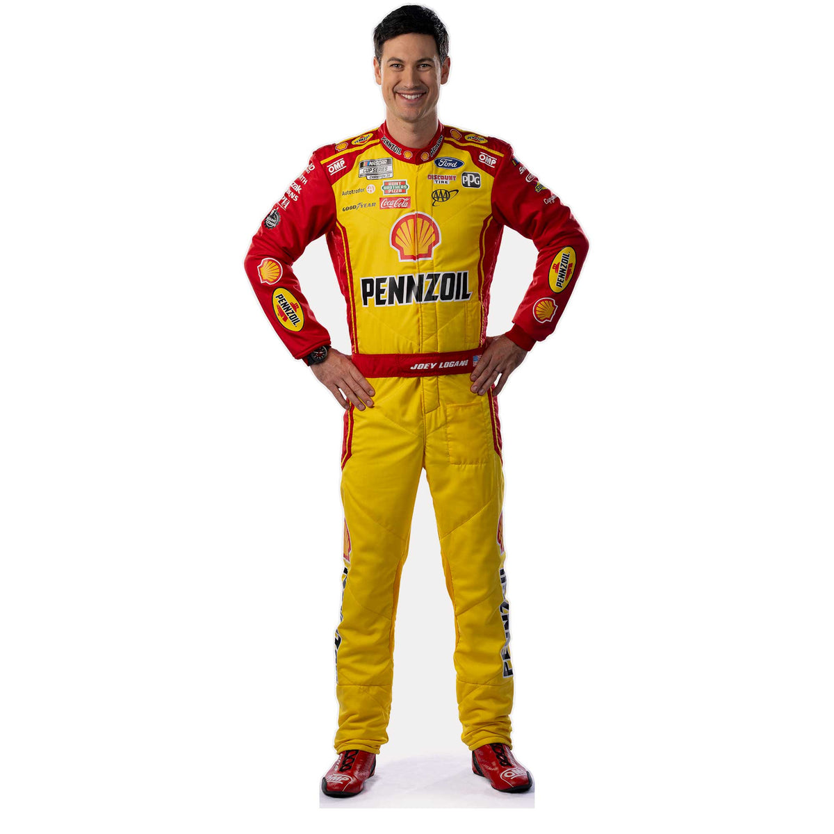 NASCAR Joey Logano Life-Size Cardboard Cutout – Prime Party