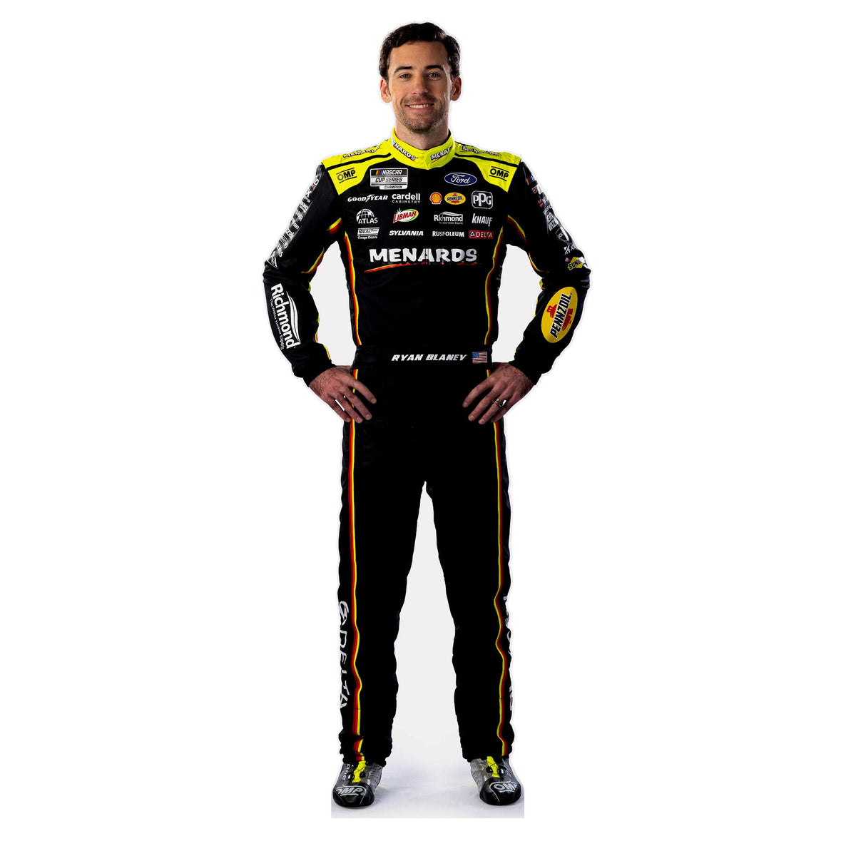 NASCAR Ryan Blaney Life-Size Cardboard Cutout – Prime Party