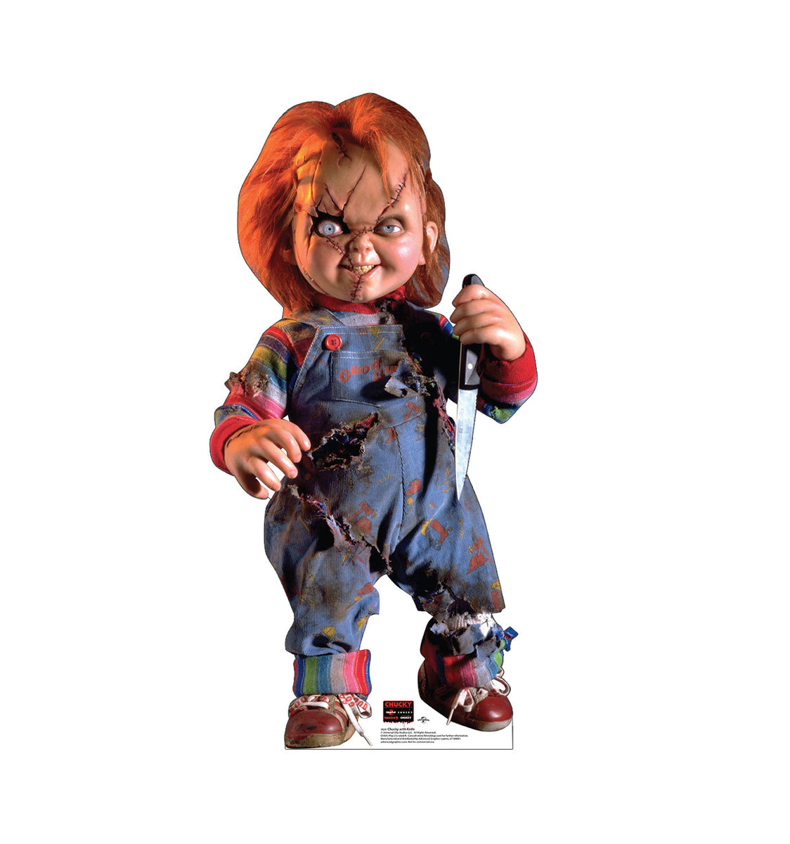 Life-size Cardboard Cutout of Chucky with Knife – Prime Party