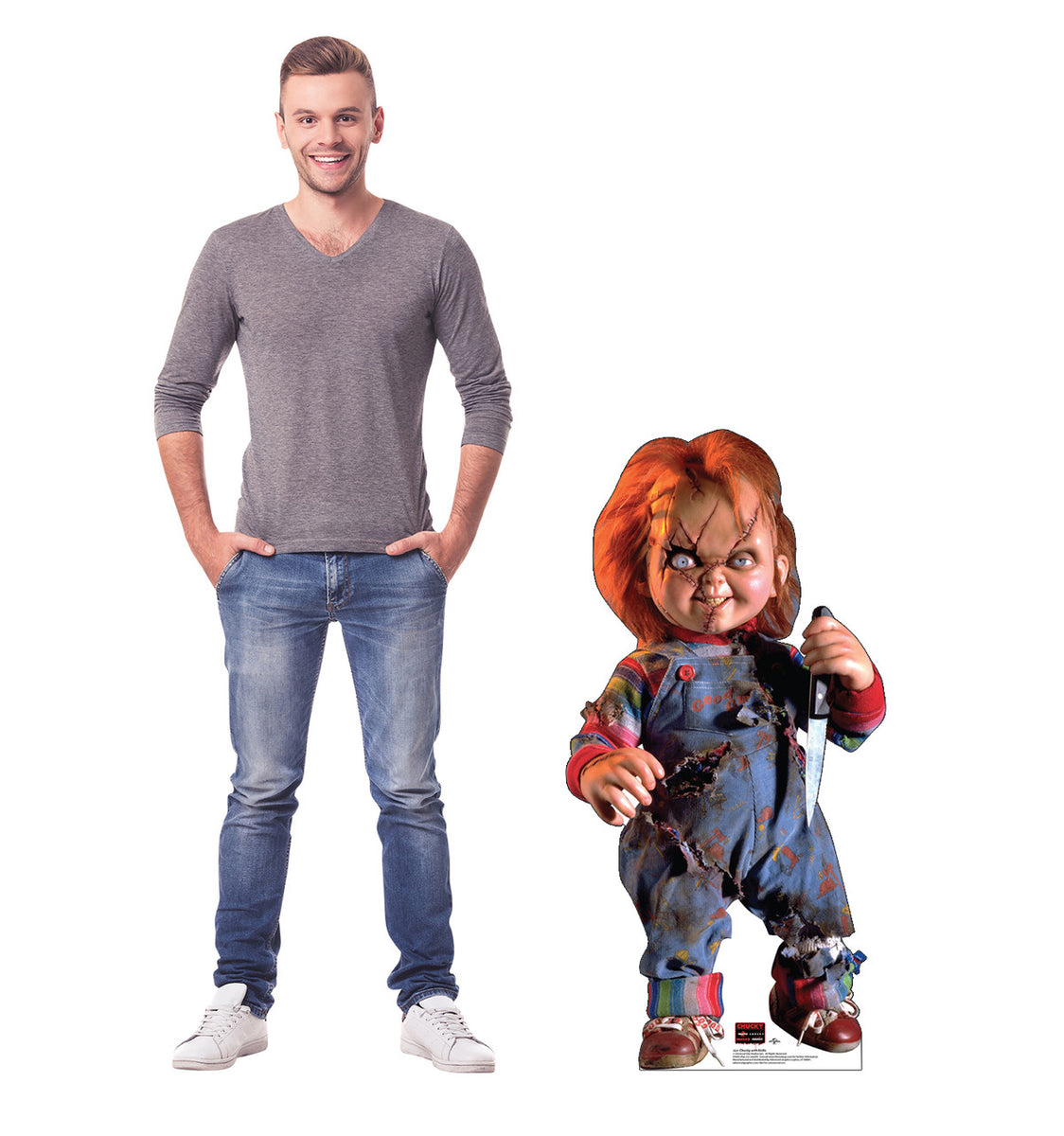 Life-size Cardboard Cutout of Chucky with Knife – Prime Party