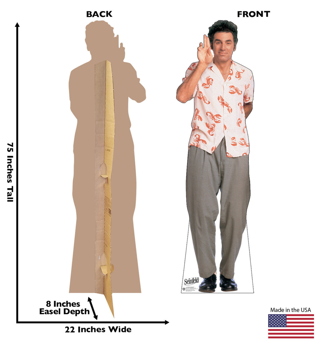 Seinfeld | Kramer Life-size Cardboard Cutout – Prime Party