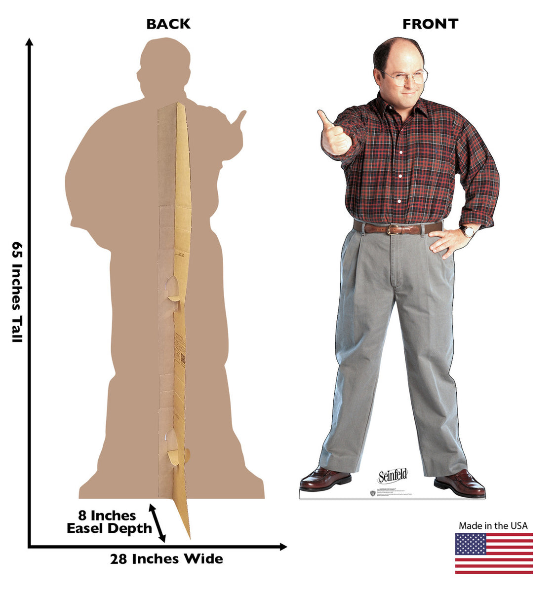 George Costanza | Seinfeld Life-Size Cardboard Cutout – Prime Party