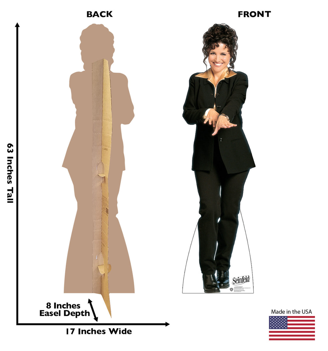 Elaine Benes | Seinfeld Life-size Cardboard Cutout – Prime Party