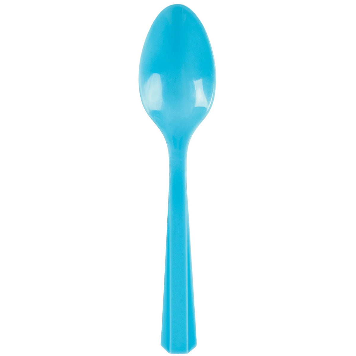 Plastic Spoons Caribbean Bluebean Blue (20-Pieces) – Prime Party