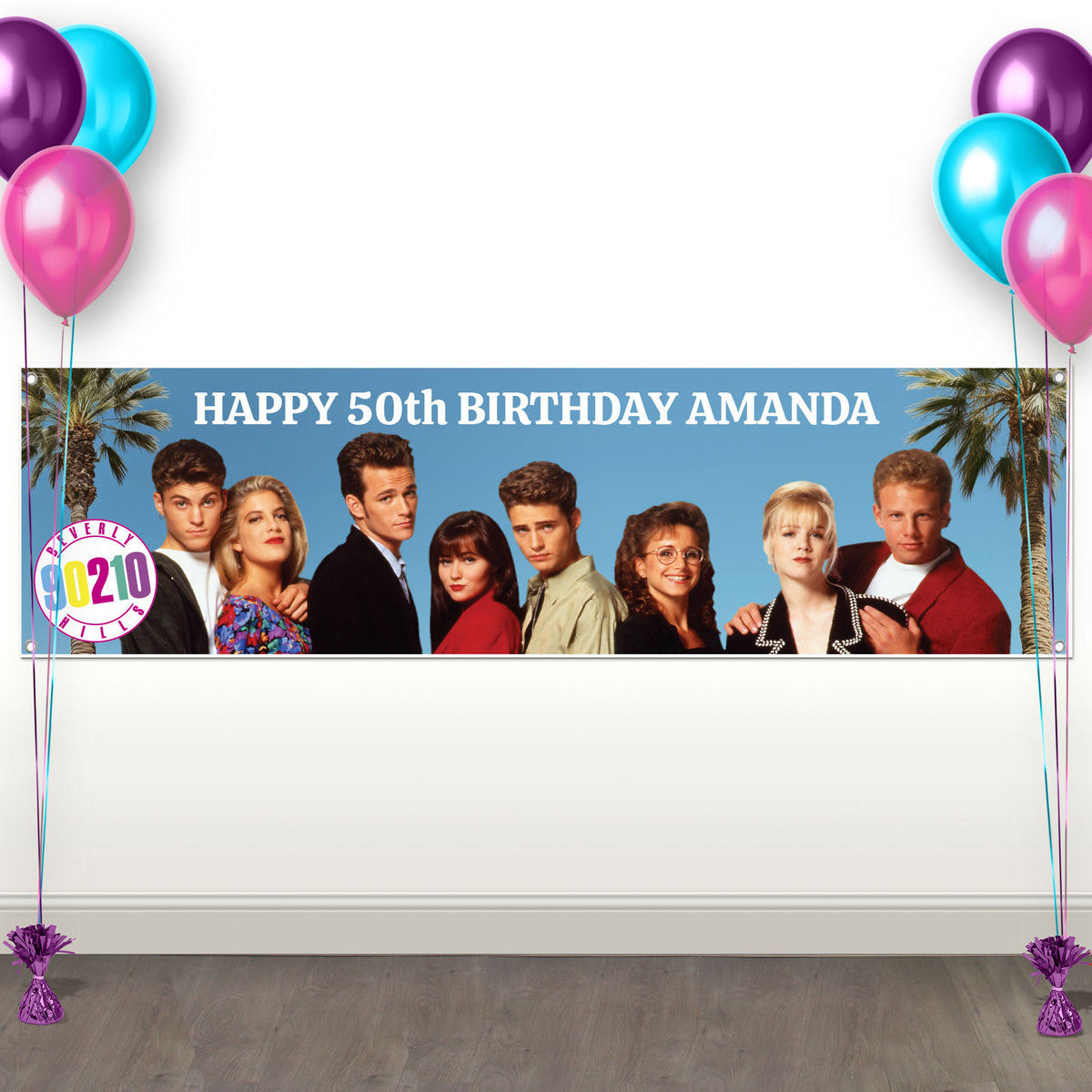 Beverly Hills 90210 Personalized Banner – Prime Party