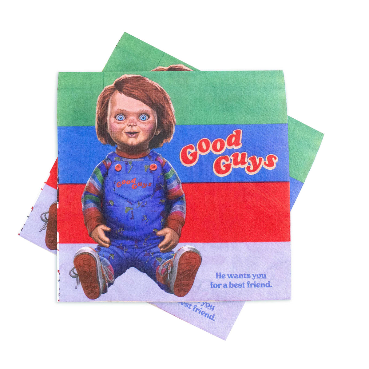 Chucky Lunch Napkin (set of 16) – Prime Party