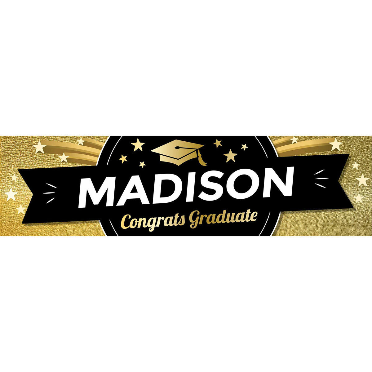Congrats Grad Personalized Graduation Banner – Prime Party