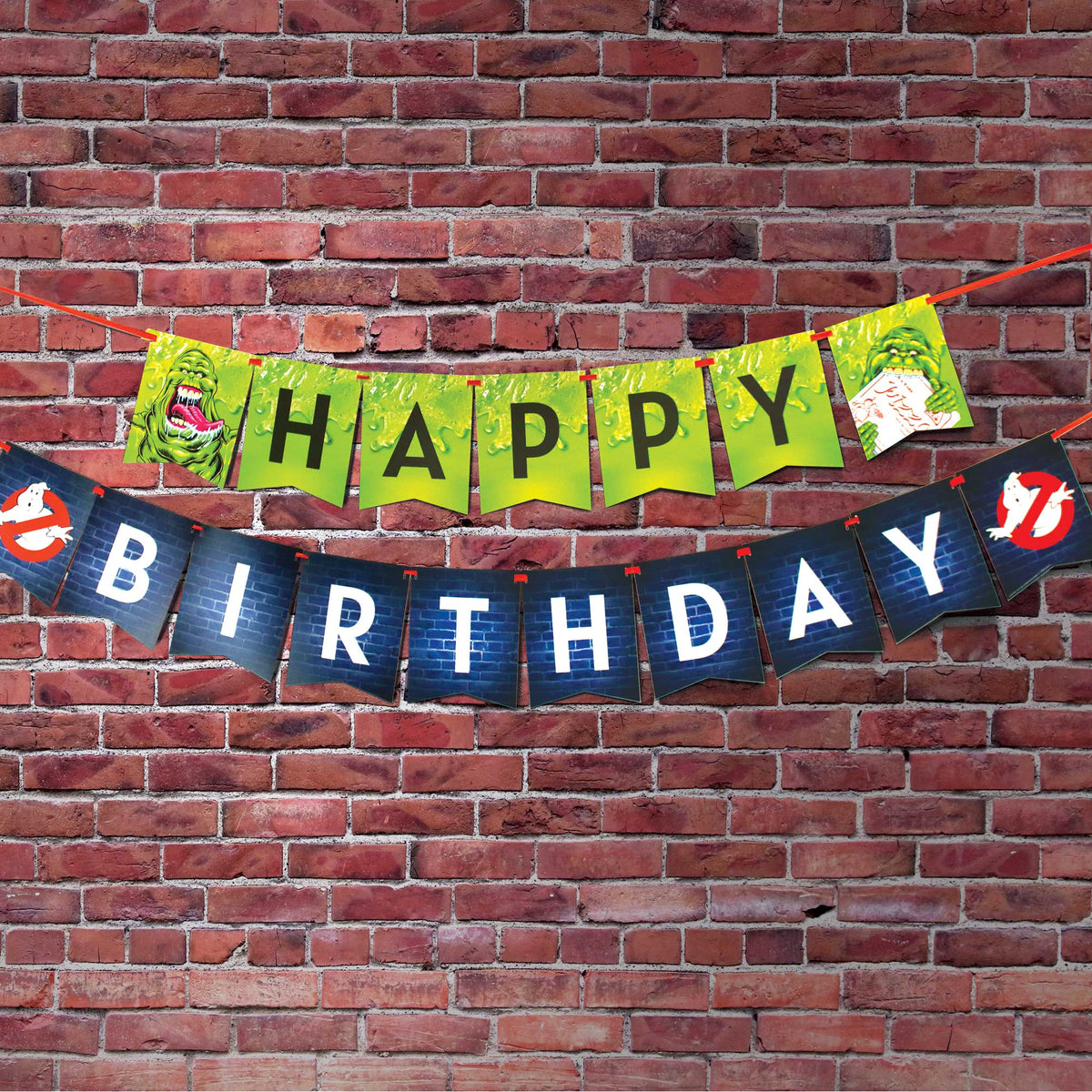 Ghostbusters Jointed Happy Birthday Banner – Prime Party