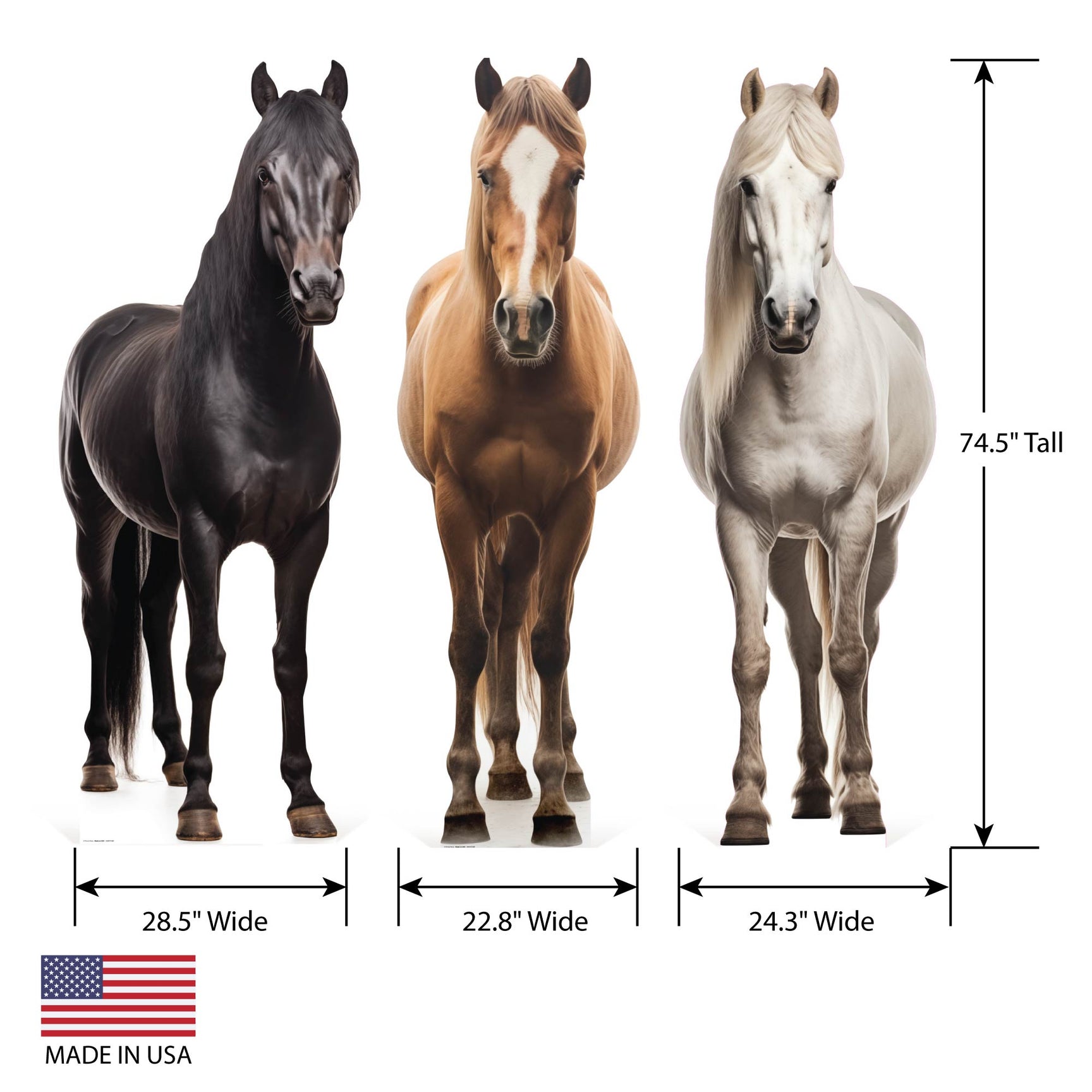 Horse Cardboard Cutouts – Prime Party