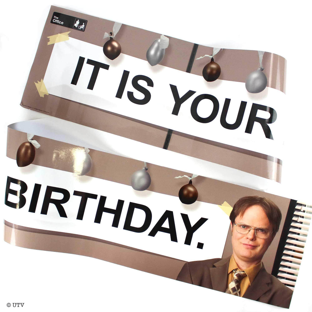 The Office Yard Sign with Dwight Schrute, Happy Birthday! False ...
