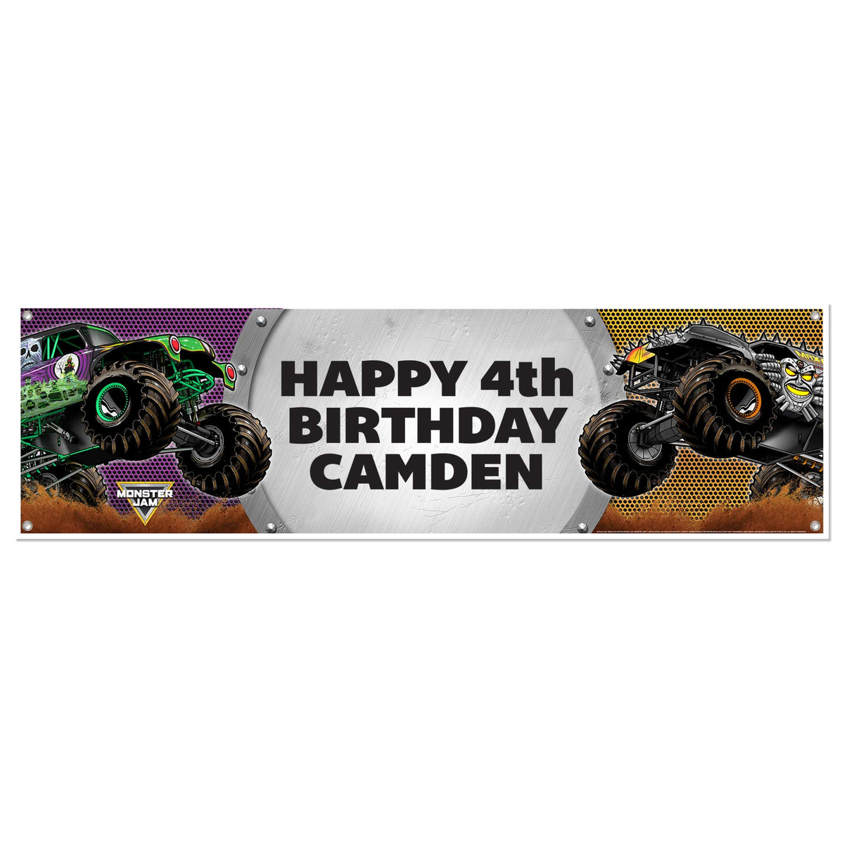 Monster Jam Personalized Banner – Prime Party