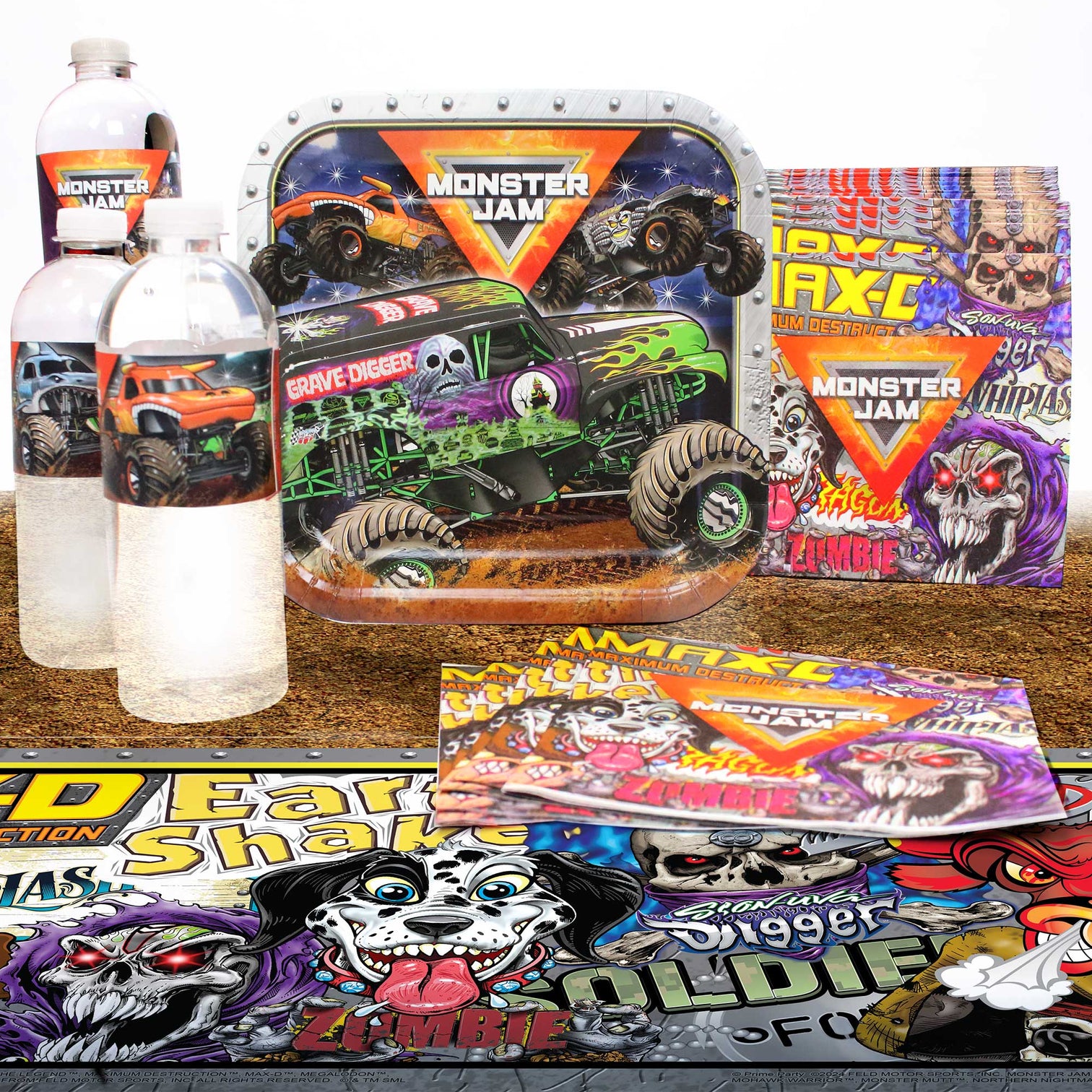 Monster Jam Party Supplies & Monster Truck Birthday Decorations ...