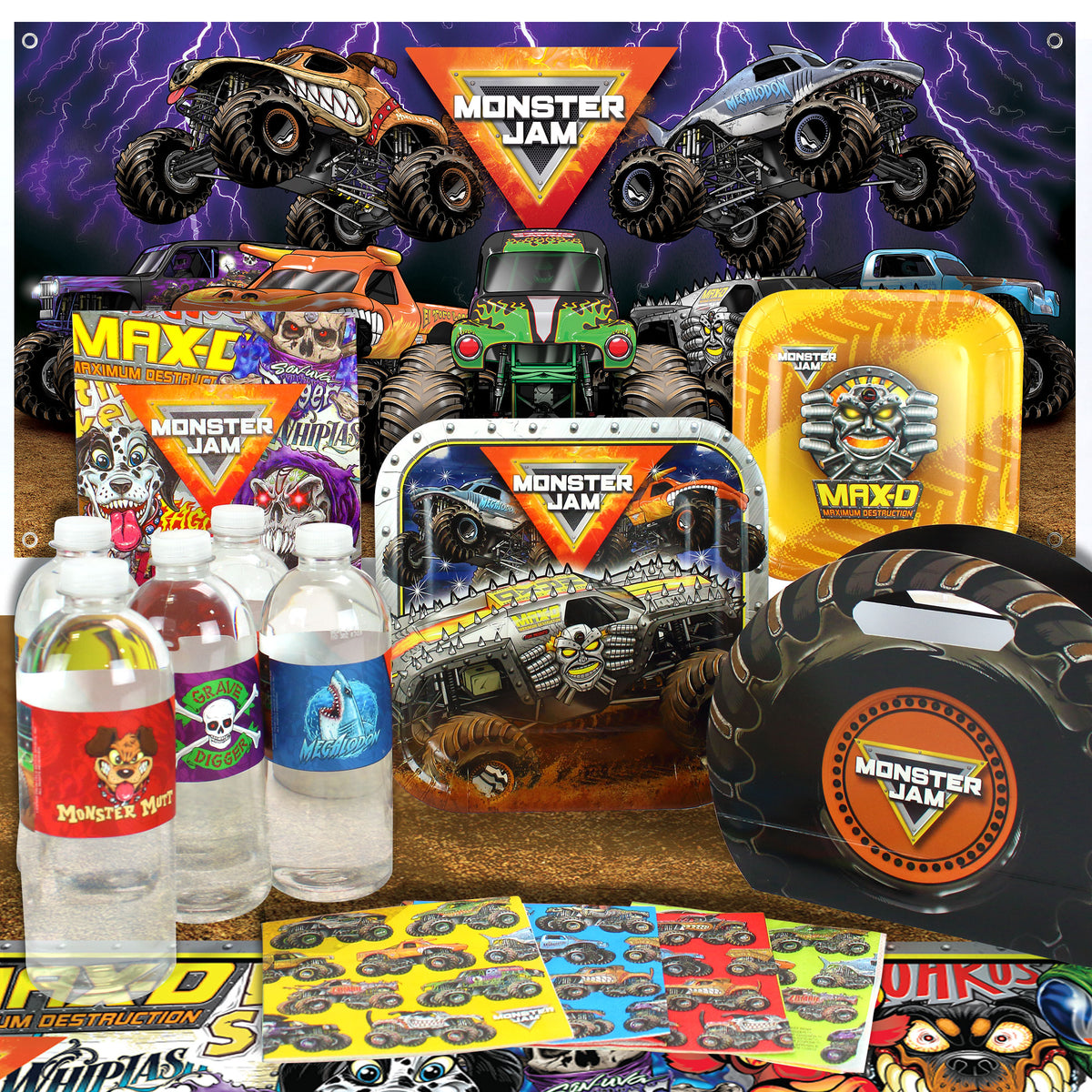 Monster Jam Deluxe Party Pack for 8 – Prime Party