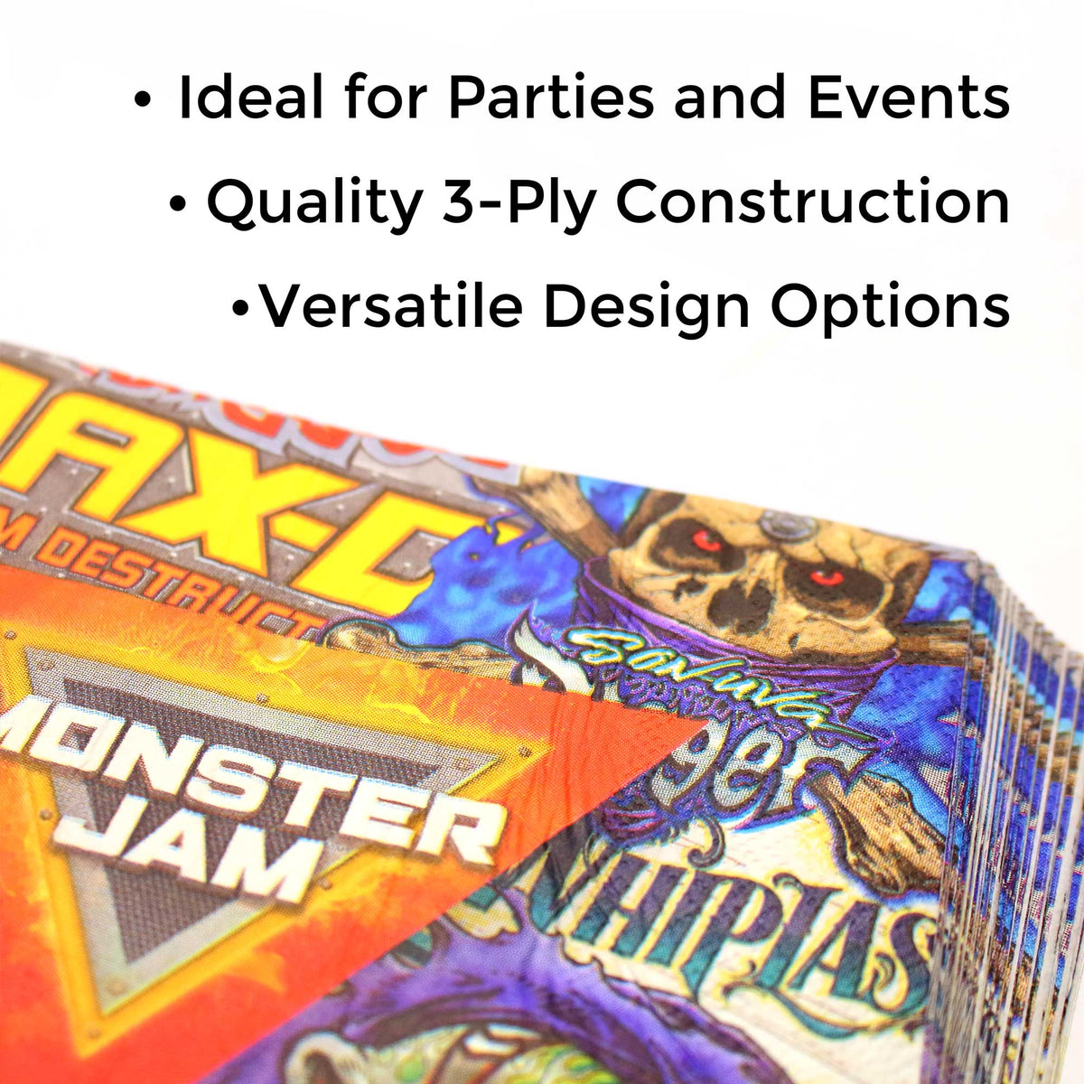 Monster Jam Lunch Napkins (Pack of 16) – Prime Party