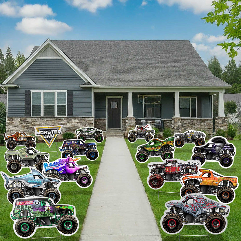 Monster Jam Party Supplies & Monster Truck Birthday Decorations ...