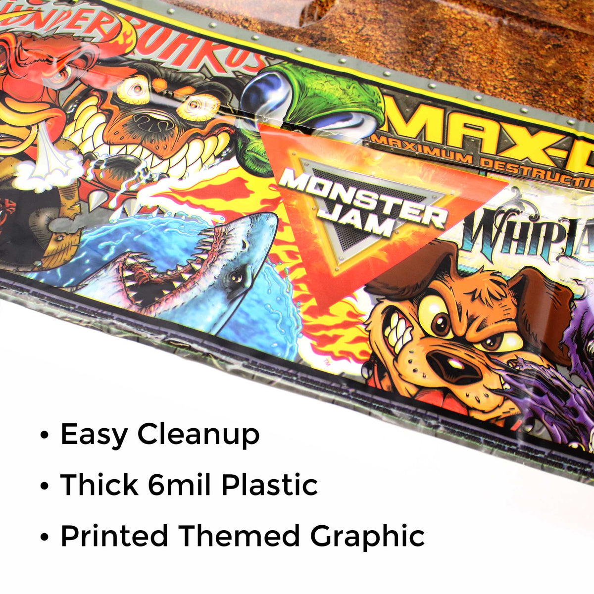 Monster Jam Plastic Table Cover – Prime Party
