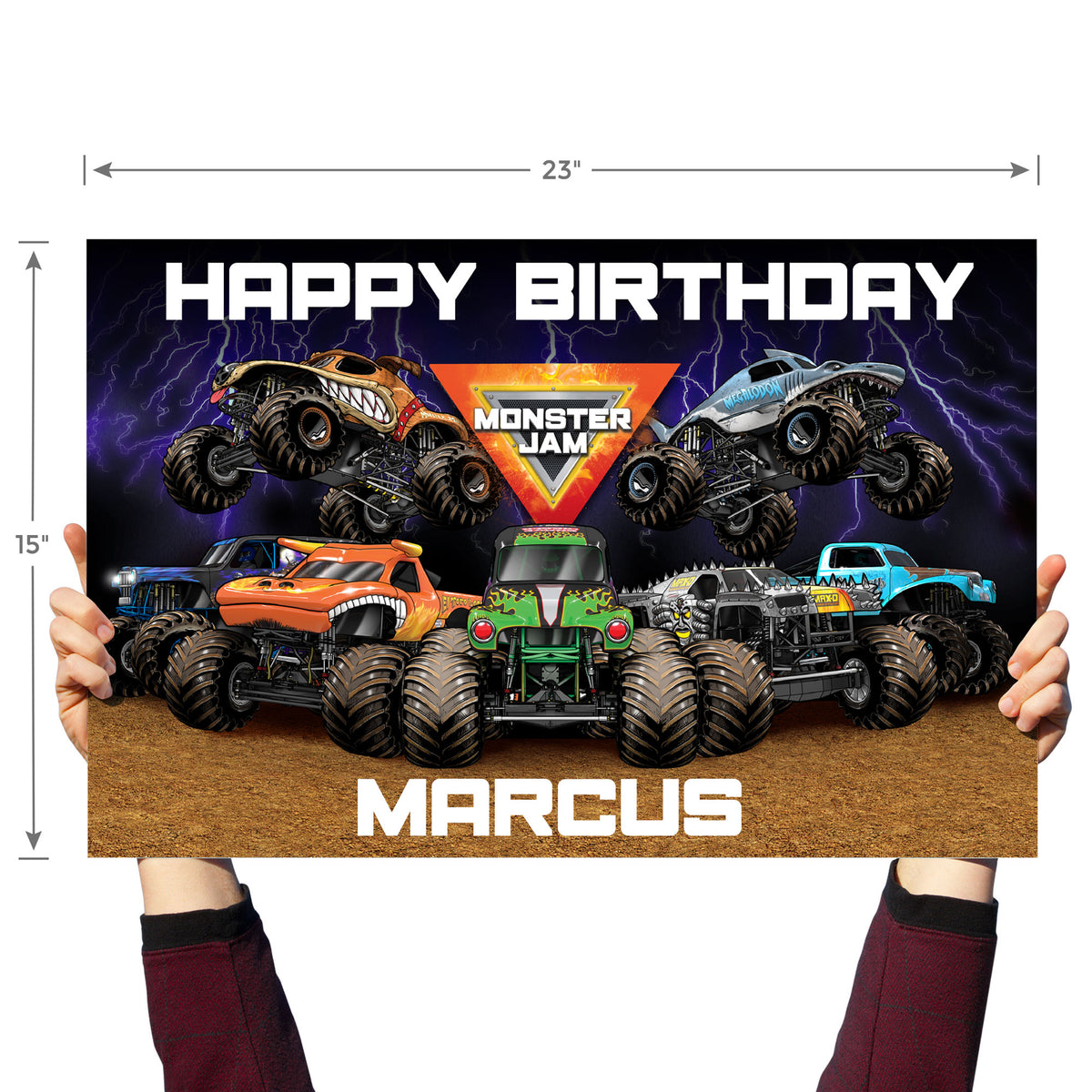 Monster Jam – Personalized Yard Sign – Prime Party