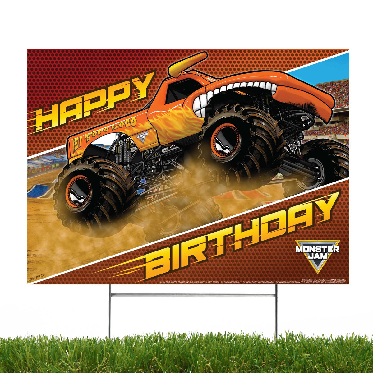 El Toro Loco – Happy Birthday Yard Sign – Prime Party