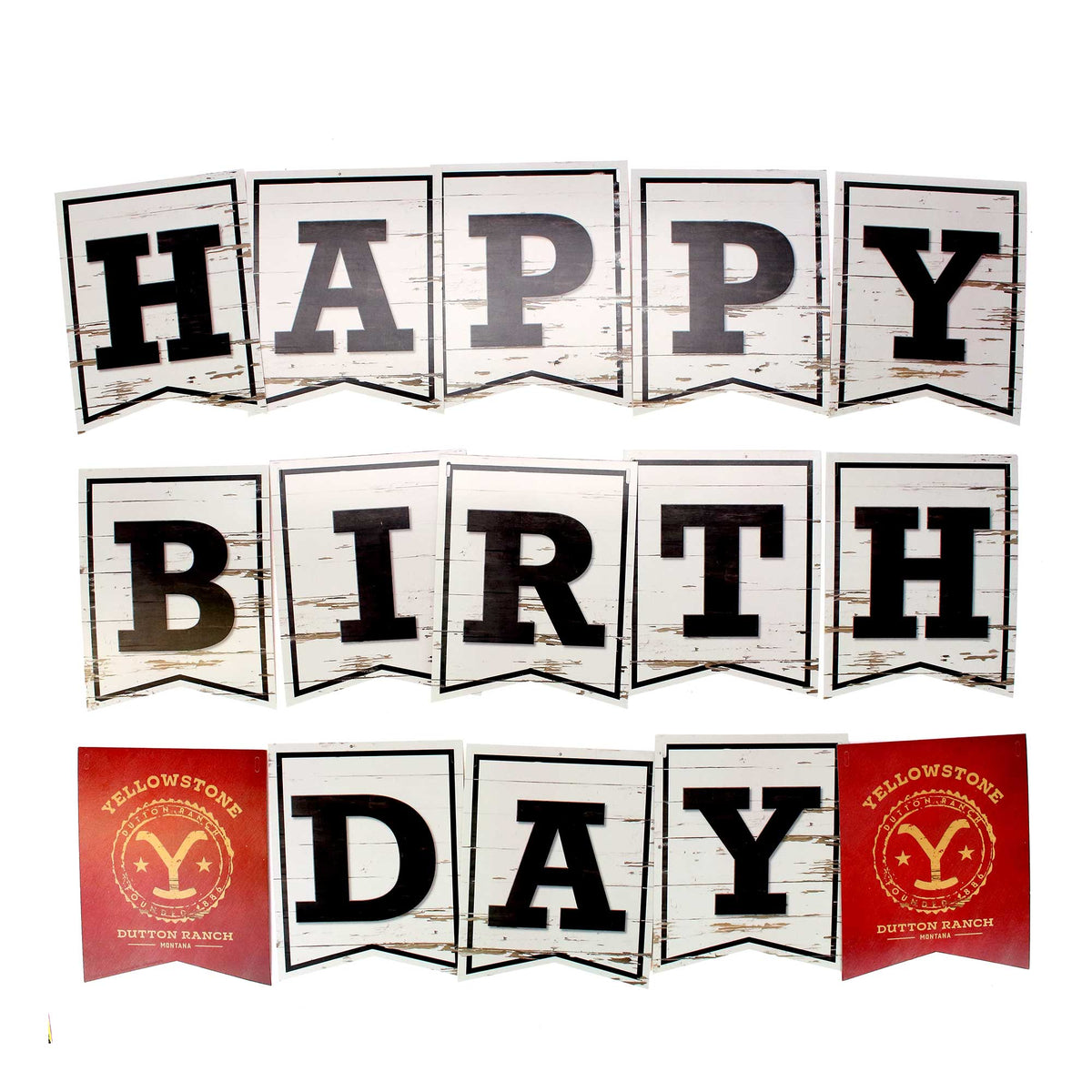Yellowstone Happy Birthday Jointed Flag Banner – Prime Party