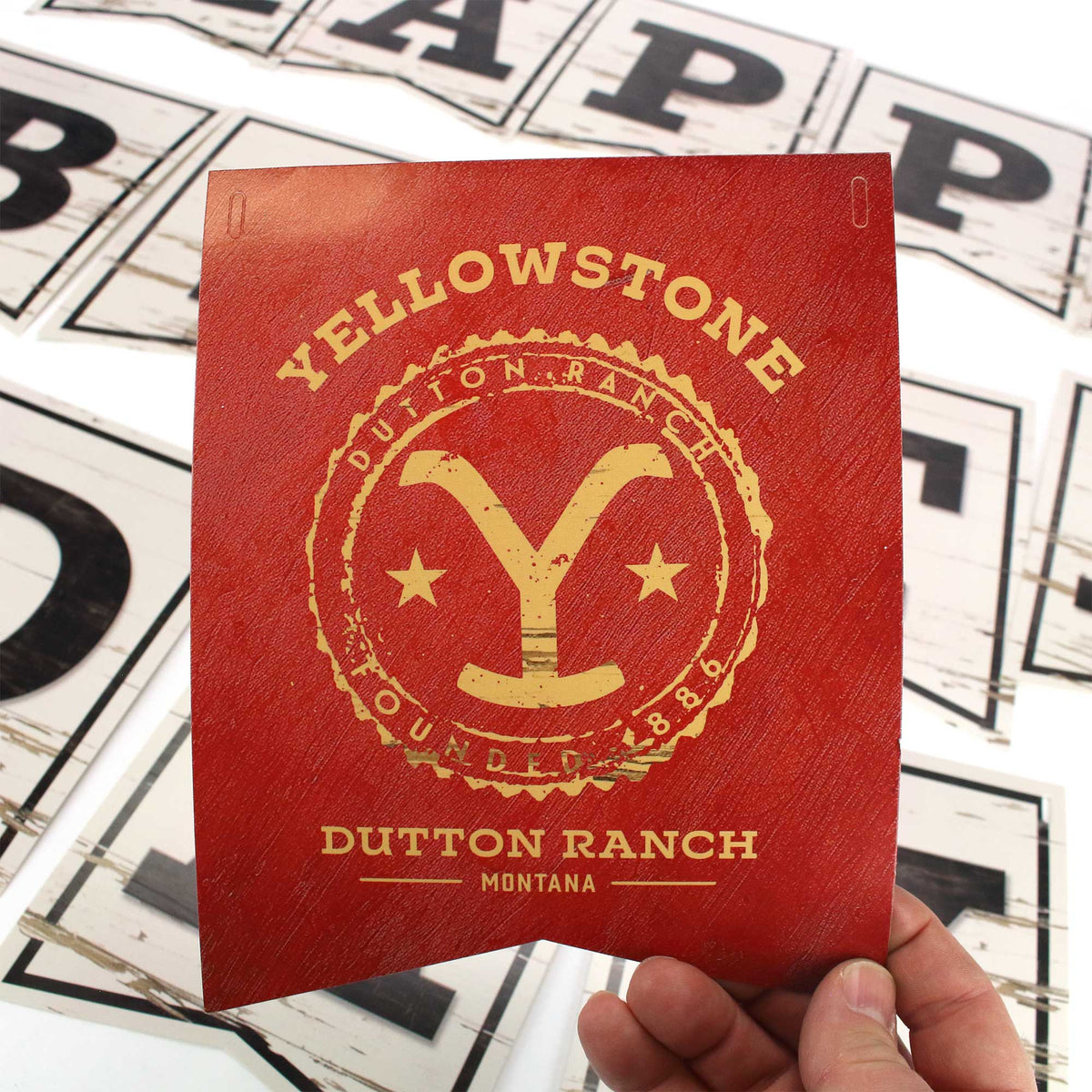 Yellowstone Happy Birthday Jointed Flag Banner – Prime Party