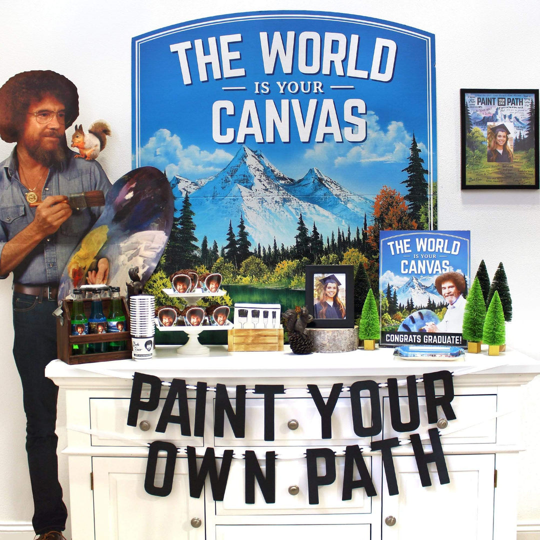 Bob Ross Background and Photo Backdrop – Prime Party