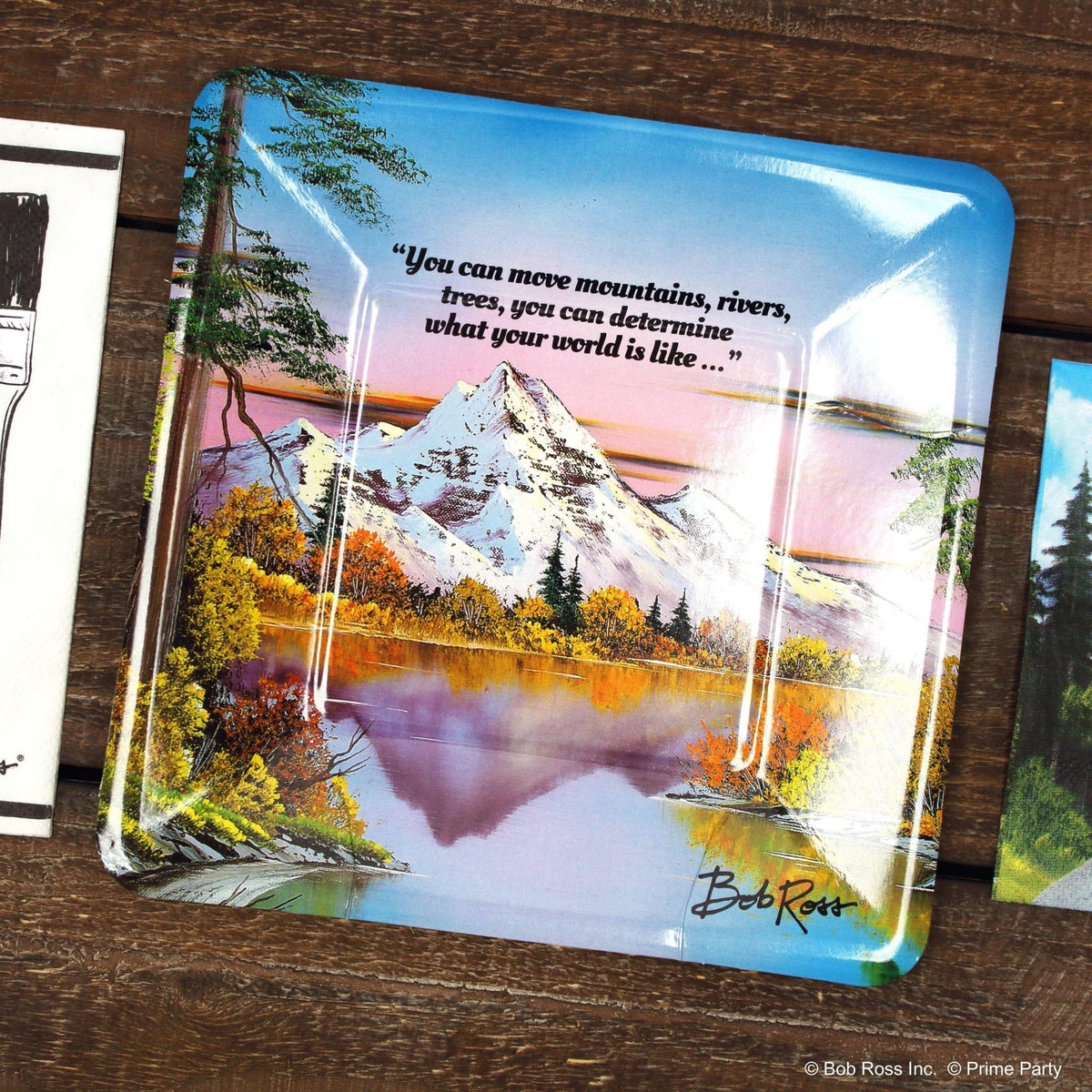 Bob Ross Classic Dessert Plates (8 Pack) | Prime Party