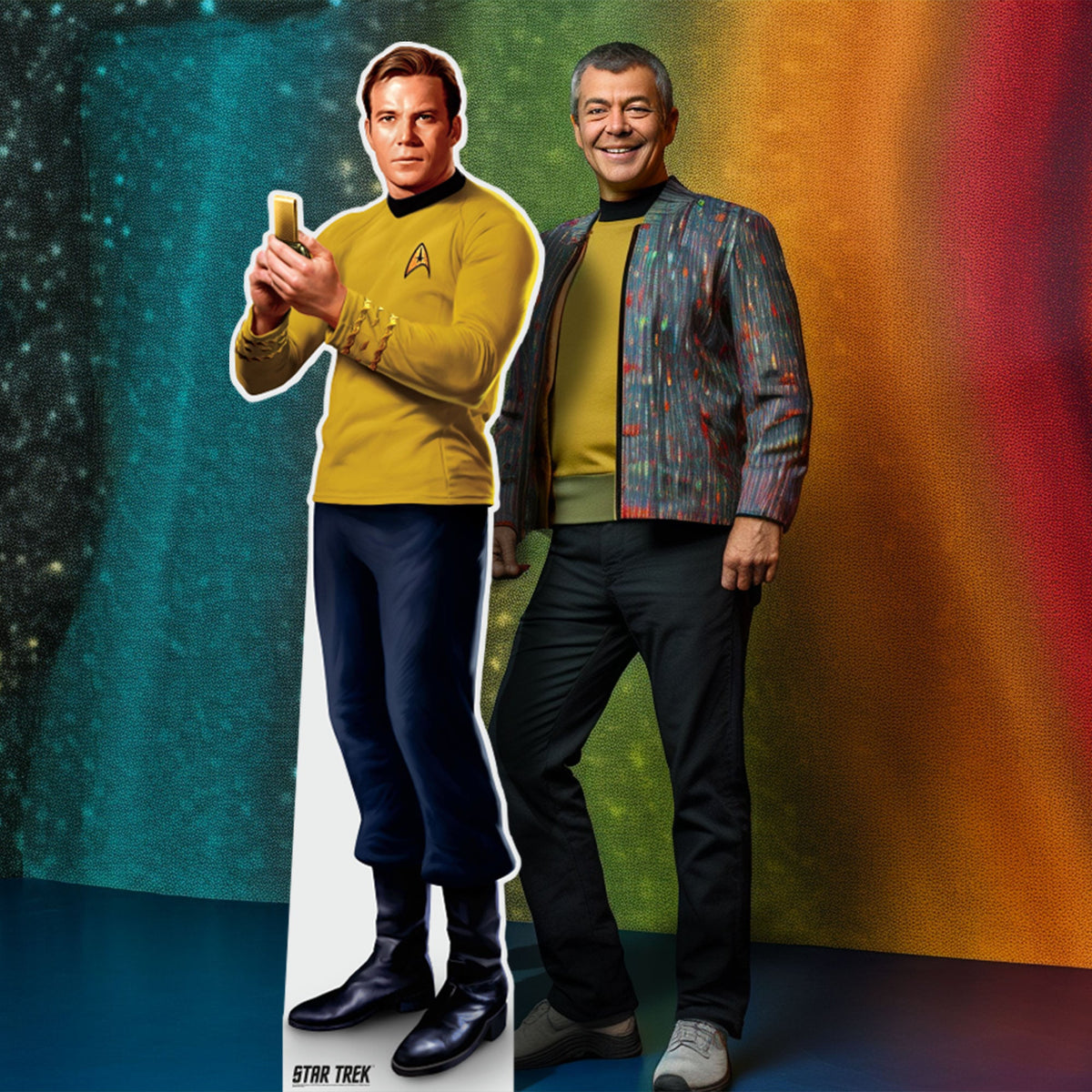Captain Kirk Life-Size Cardboard Cutout | Prime Party