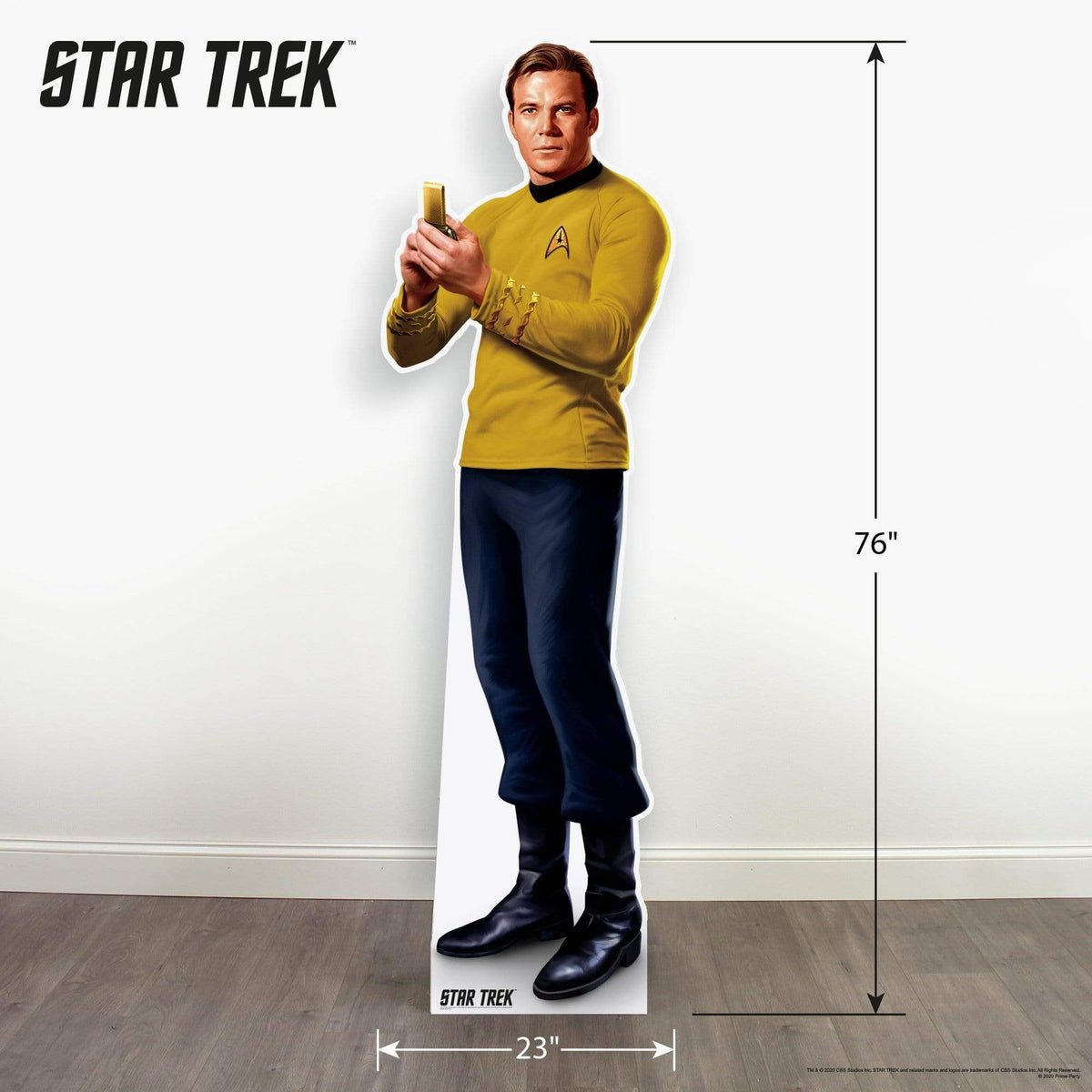 Captain Kirk Life-Size Cardboard Cutout | Prime Party