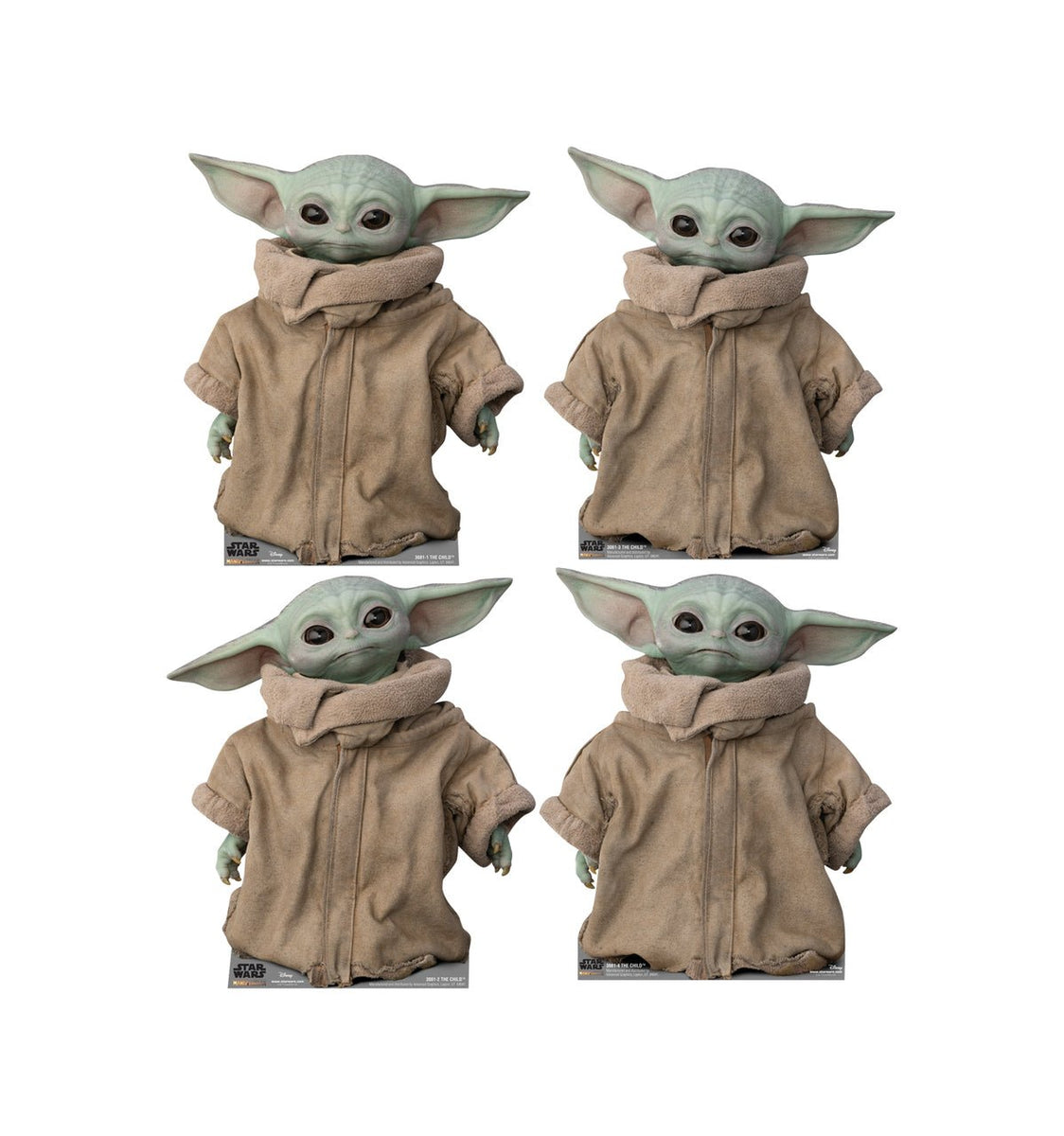 Grogu "The CHILD" Set of 4 Cardboard Cutouts – Prime Party
