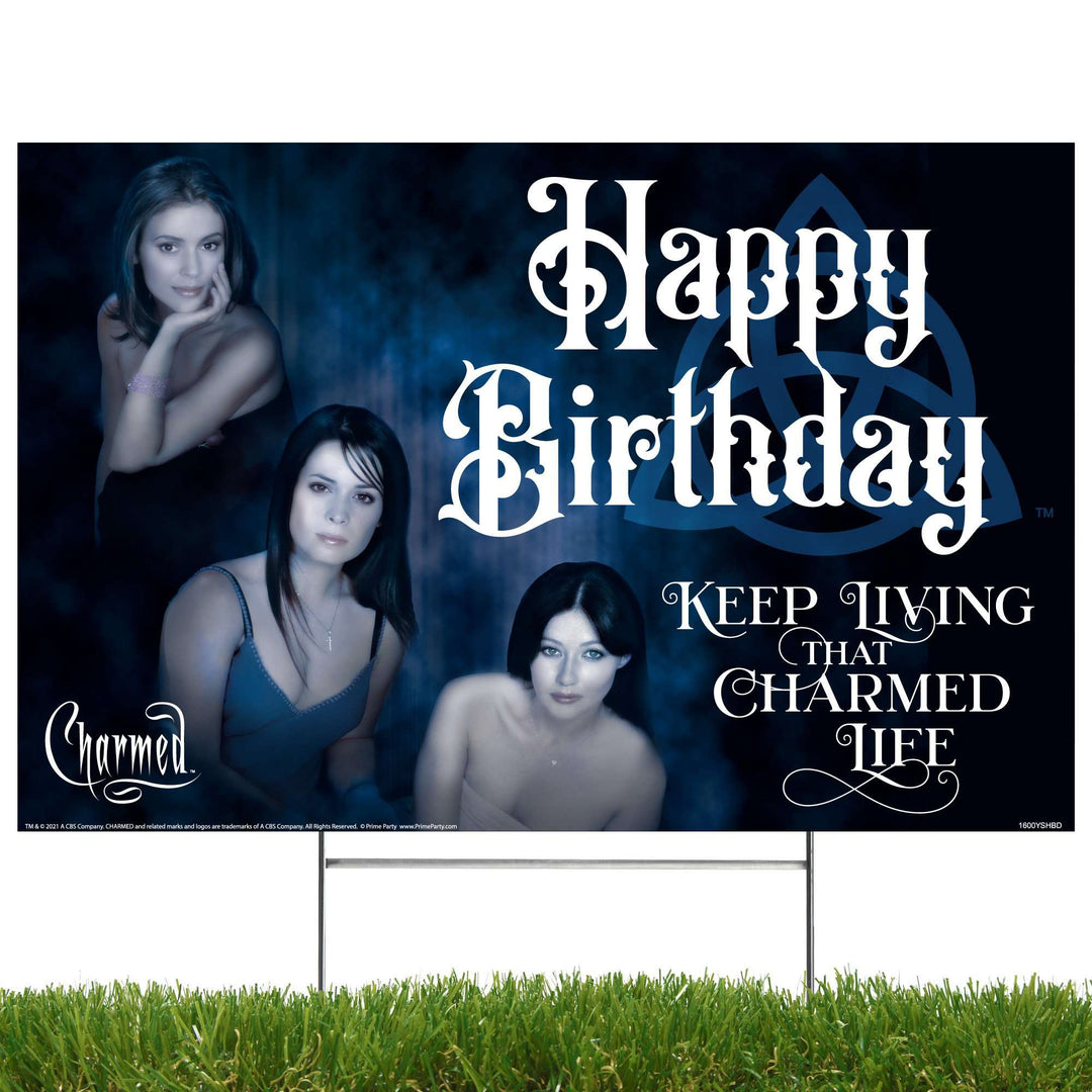 Happy Birthday, Keep Living That Charmed Life, Charmed Yard Sign ...