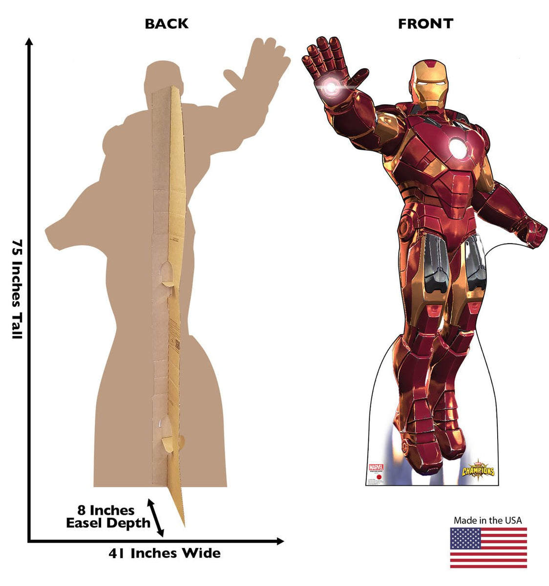 Iron Man - Cardboard Cutout – Prime Party