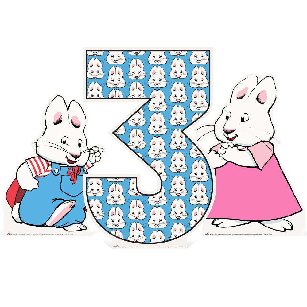 Max and Ruby Tabletop Number Cutouts (3-Piece Set) | Prime Party