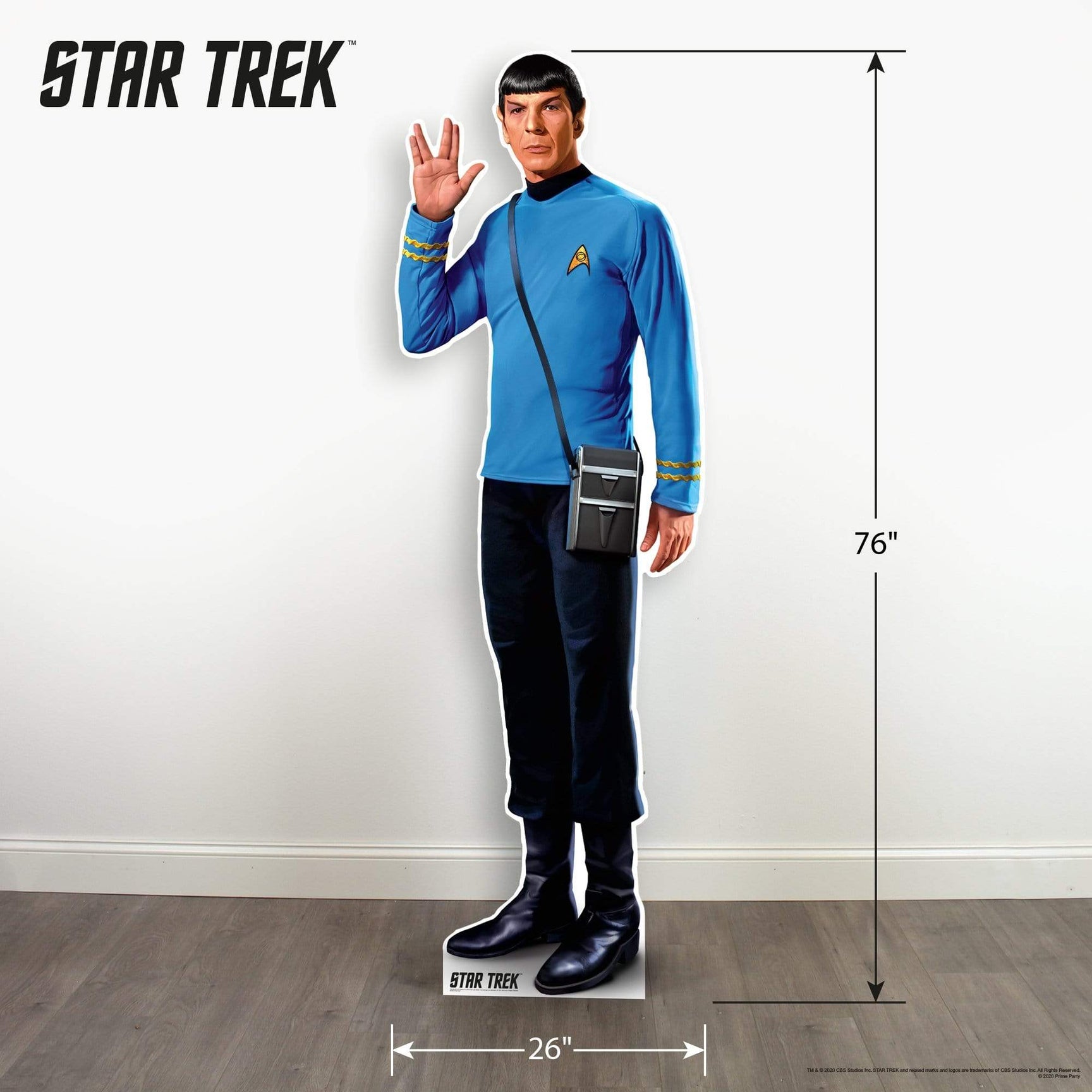 Mr. Spock Cardboard Cutout Officially Licensed Star Trek | Prime Party