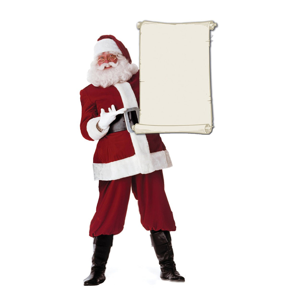 Santa Claus with Scroll - Cardboard Cutout – Prime Party
