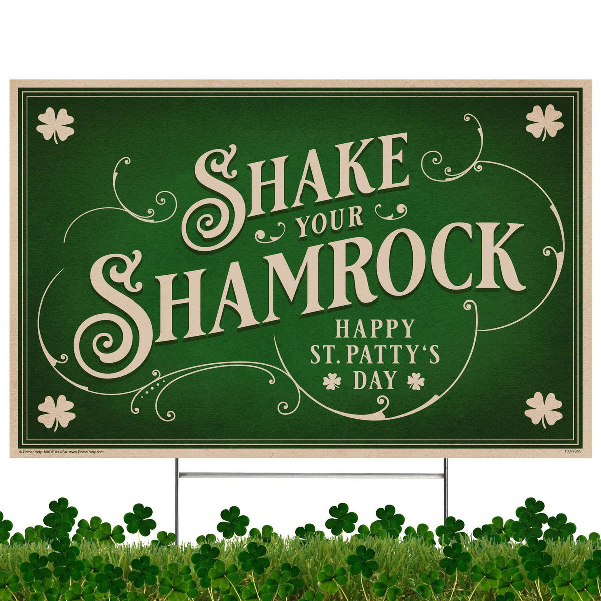 Cheers St. Patrick's Day, Yard Sign with Lawn Stakes – Prime Party