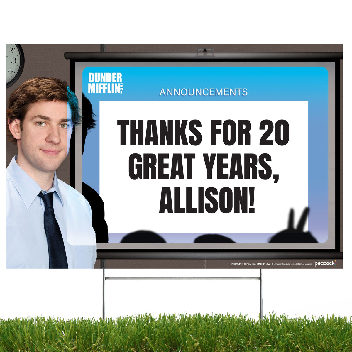 The Office Personalized Yard Sign with Jim Halpert – Prime Party