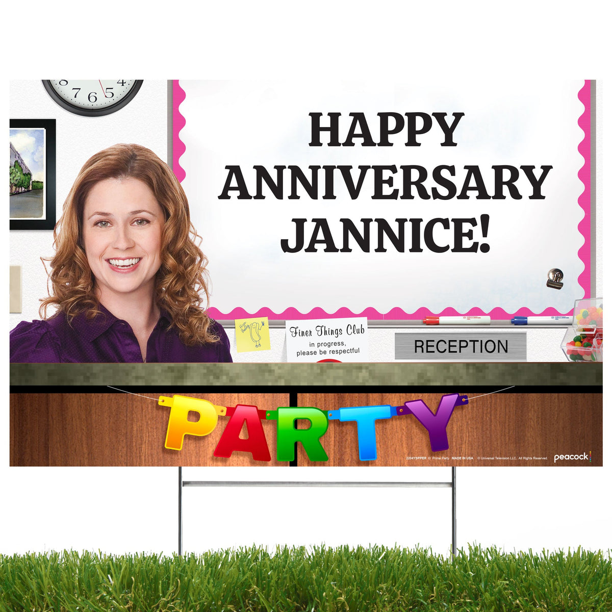 The Office, Personalized Yard Sign with Pam Halpert – Prime Party